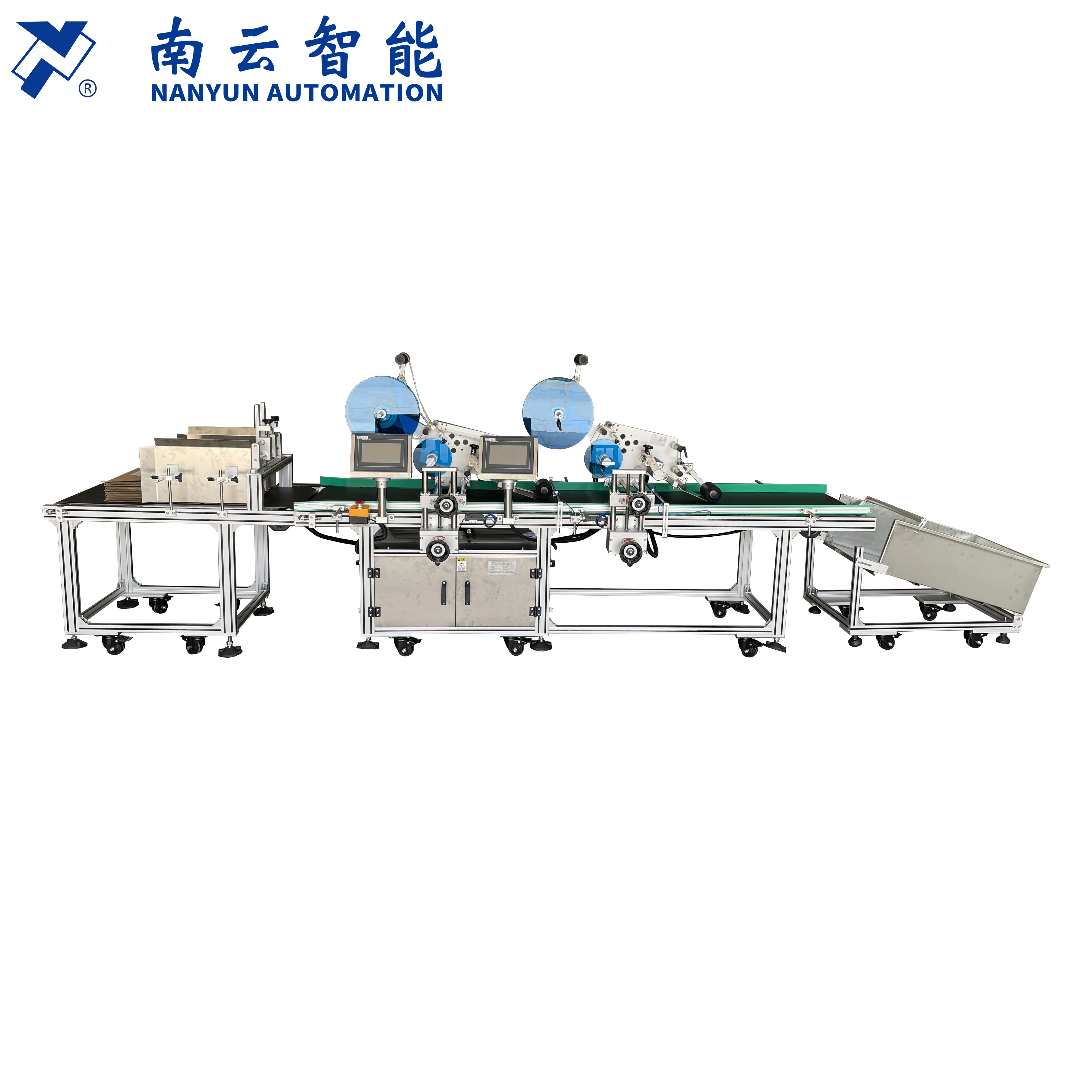 Pneumatic Cardboard Box Carton Plastic Bag Labeling Machine for ...
