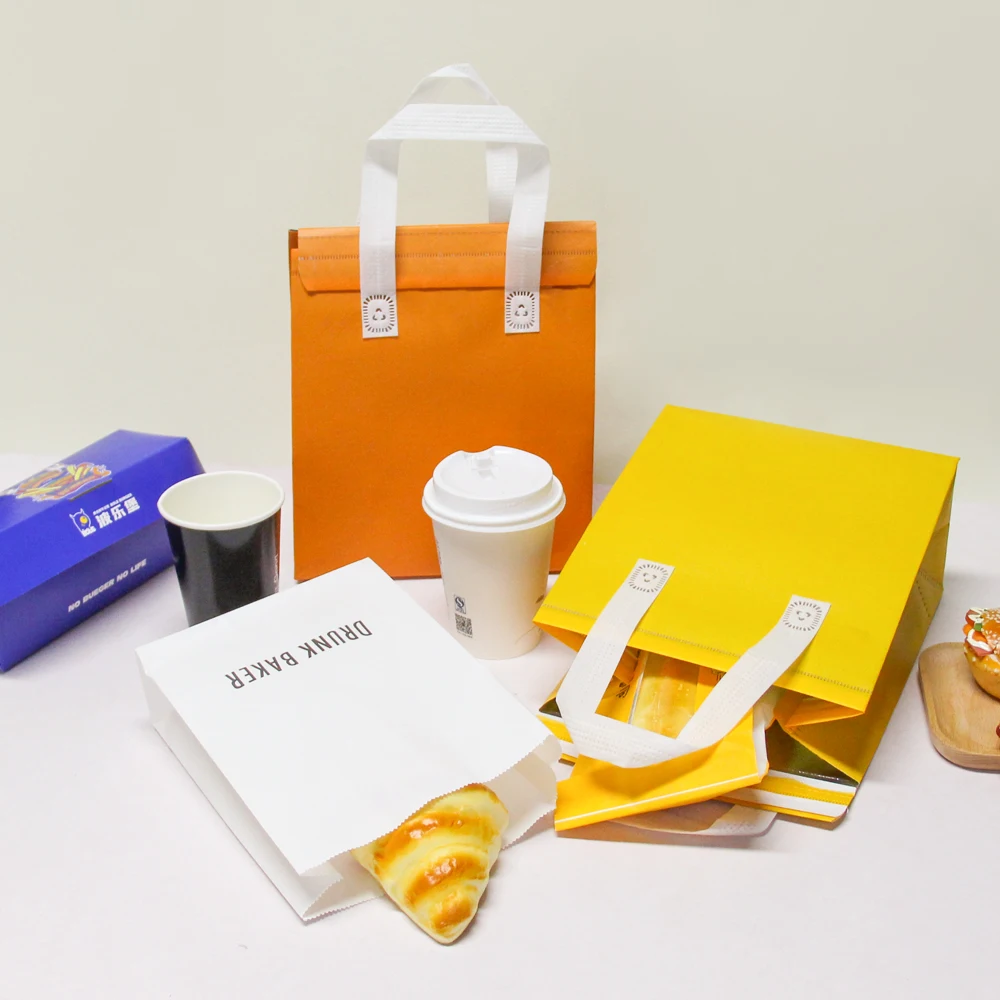 Grocery Food Delivery Extra Large Non Woven Insulated Tote Food Bag Sac ...