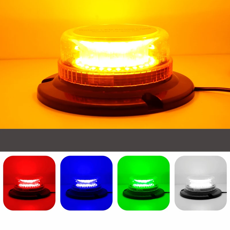 Universal Led Strobe Beacon Light 15w 12v 24v For Emergency Vehicles | Oem