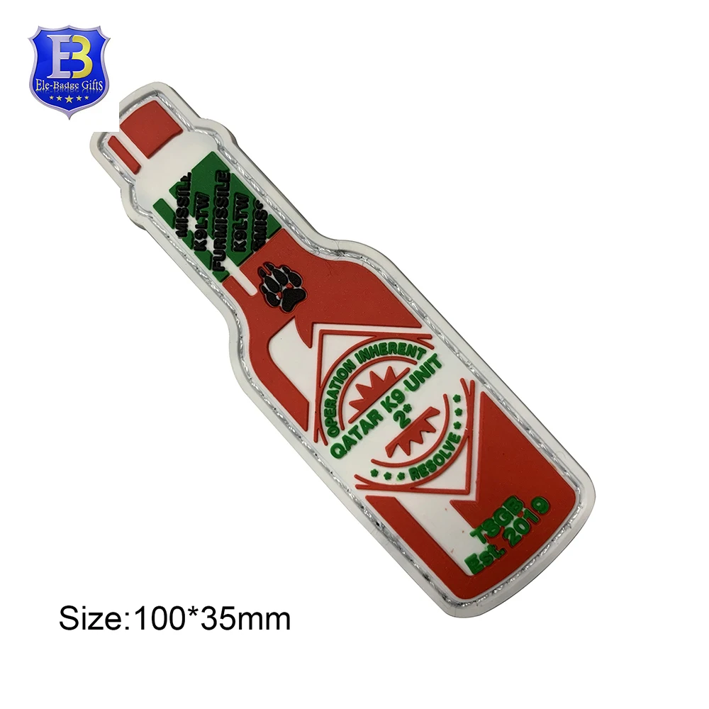 Custom Embossed Rubber Logo Security Patch 3d Badges Soft Pvc Hat ...