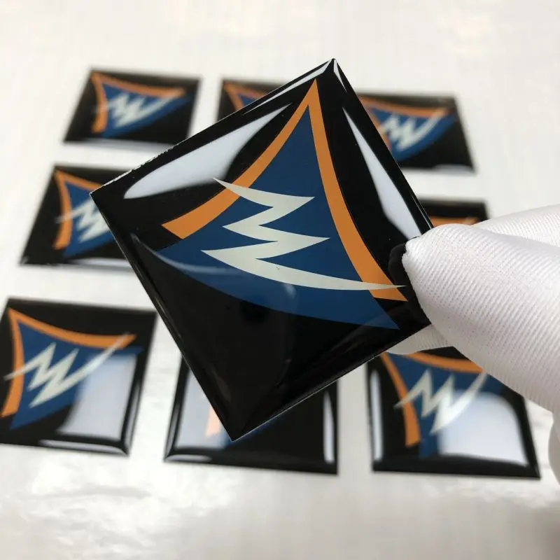 Customizable Logo Round Embossed Doming Sticker Silicone Mold