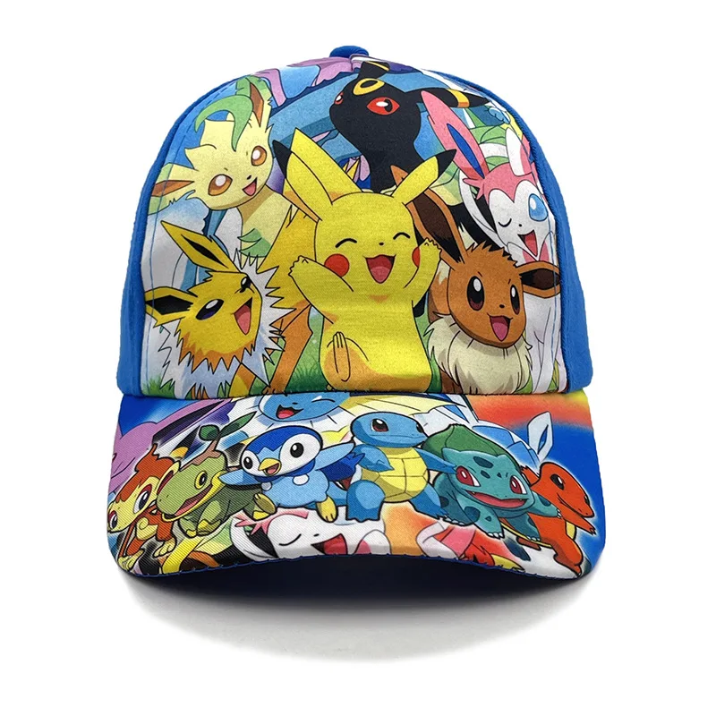 Pikachuu Kids Anime Cartoon Characters Beanie Hat Boys Baseball Hats ...