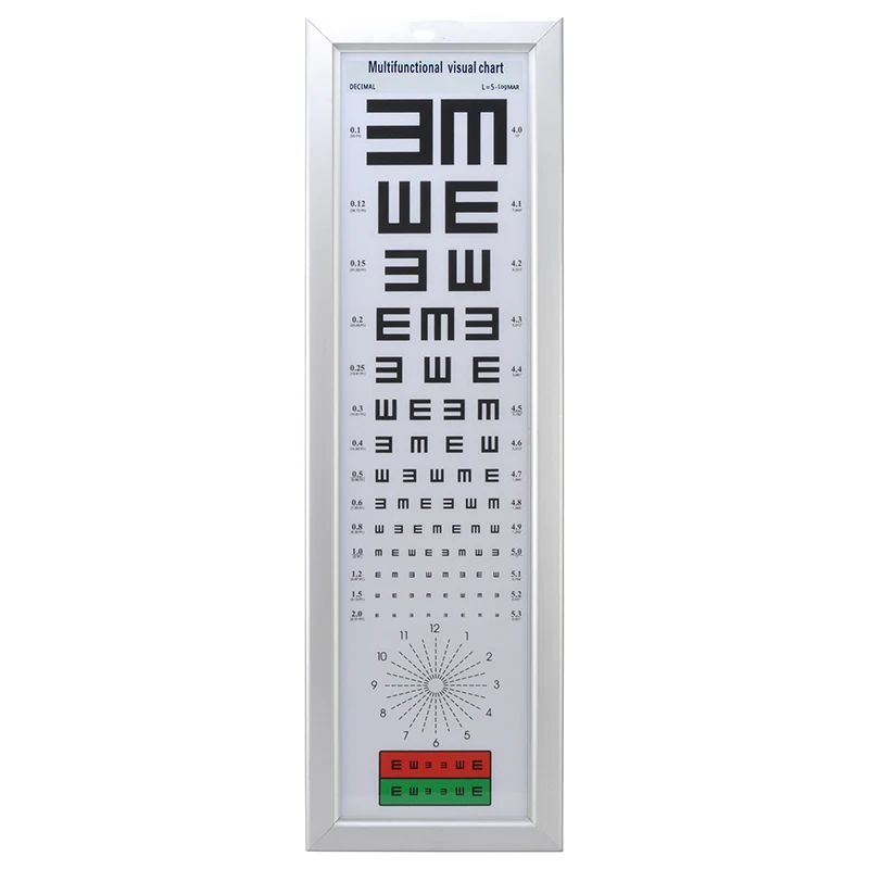 Optometry Equipment Snellen Visual Acuity E-chart For Vision Assessment ...