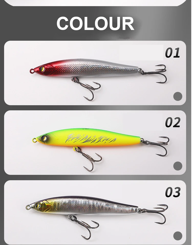 Hard Wobbler Stickbait 7cm 8cm 9cm 10cm Automatic Tremor Sinking Pencil ...