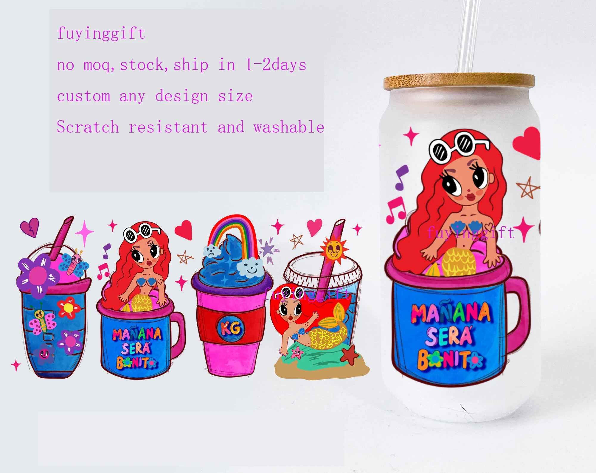 Uv Dtf Glass Cup Wrap 9 Sheets Football Theme Stickers Vintage Uvdtf ...