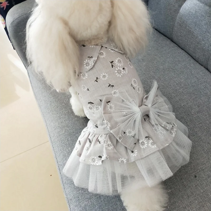 Custom Small Pet Clothes Fashion Dog Dress For Spring And Summer - Buy ...