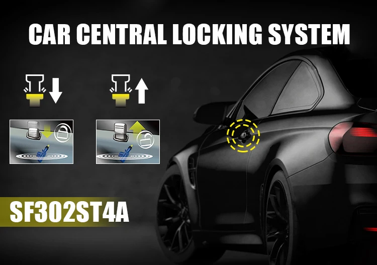 Universal Car Central Locking System Kit With 2/5 Wire Actuator Auto ...