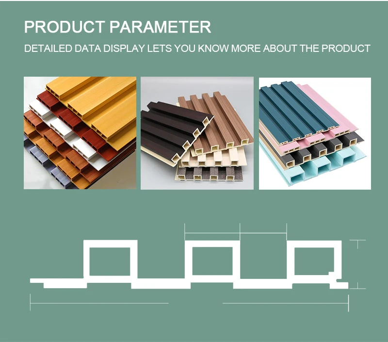 Decorative Flexible 3d Wpc Pvc Fluted Wall Panel Wood Panels Wall Board ...
