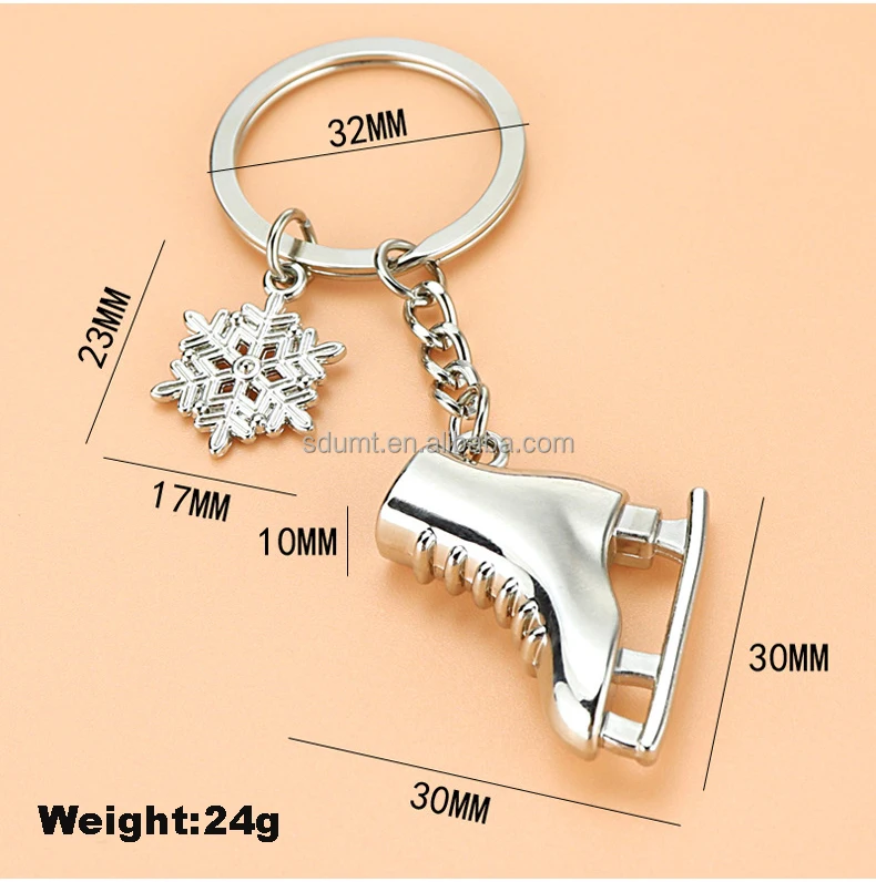 Skis Snowboard Snow Ice Skating Keyring Skating Shoes Winter Games ...
