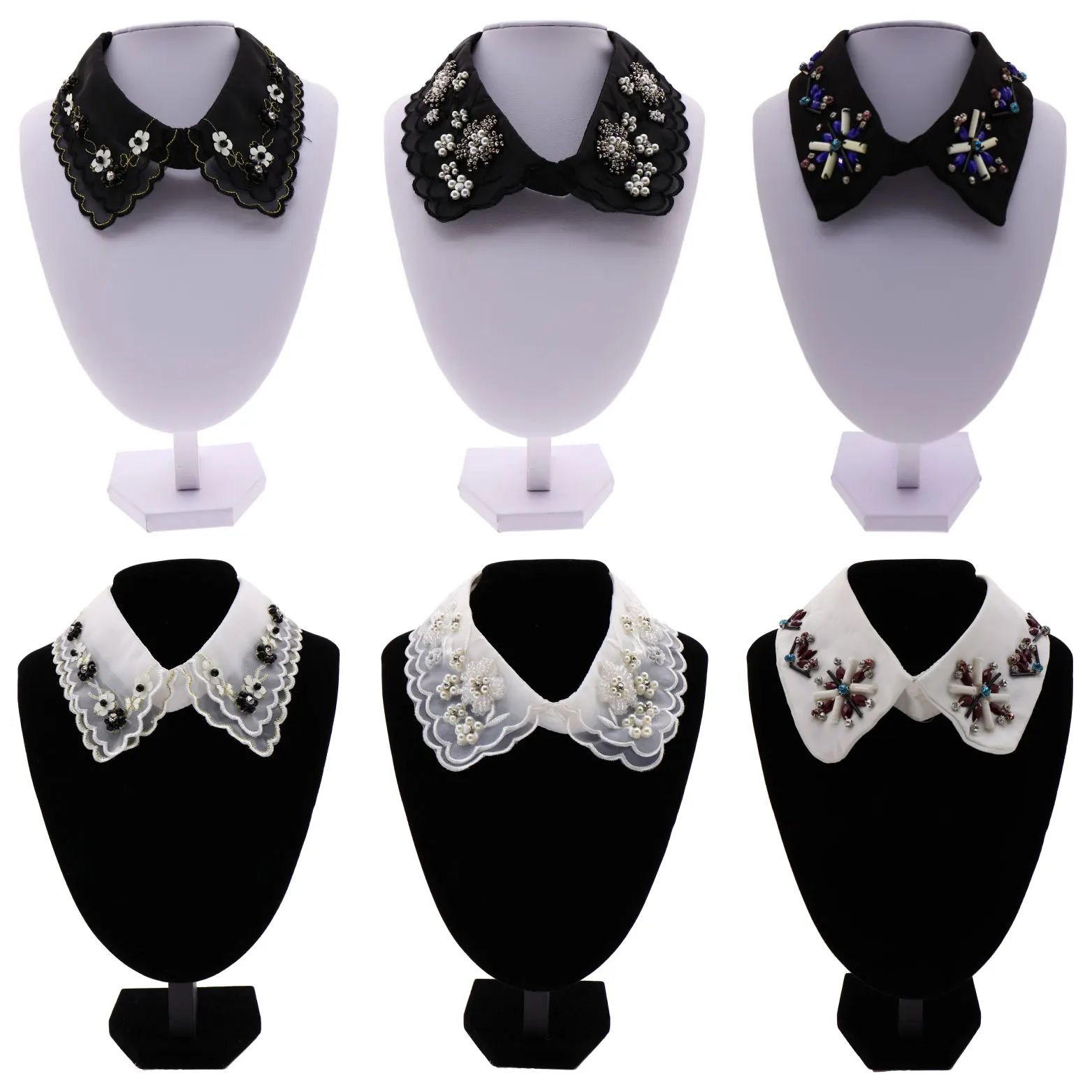 Fashion Neck Collar Design Sweater Decoration Handmade Detachable Women ...