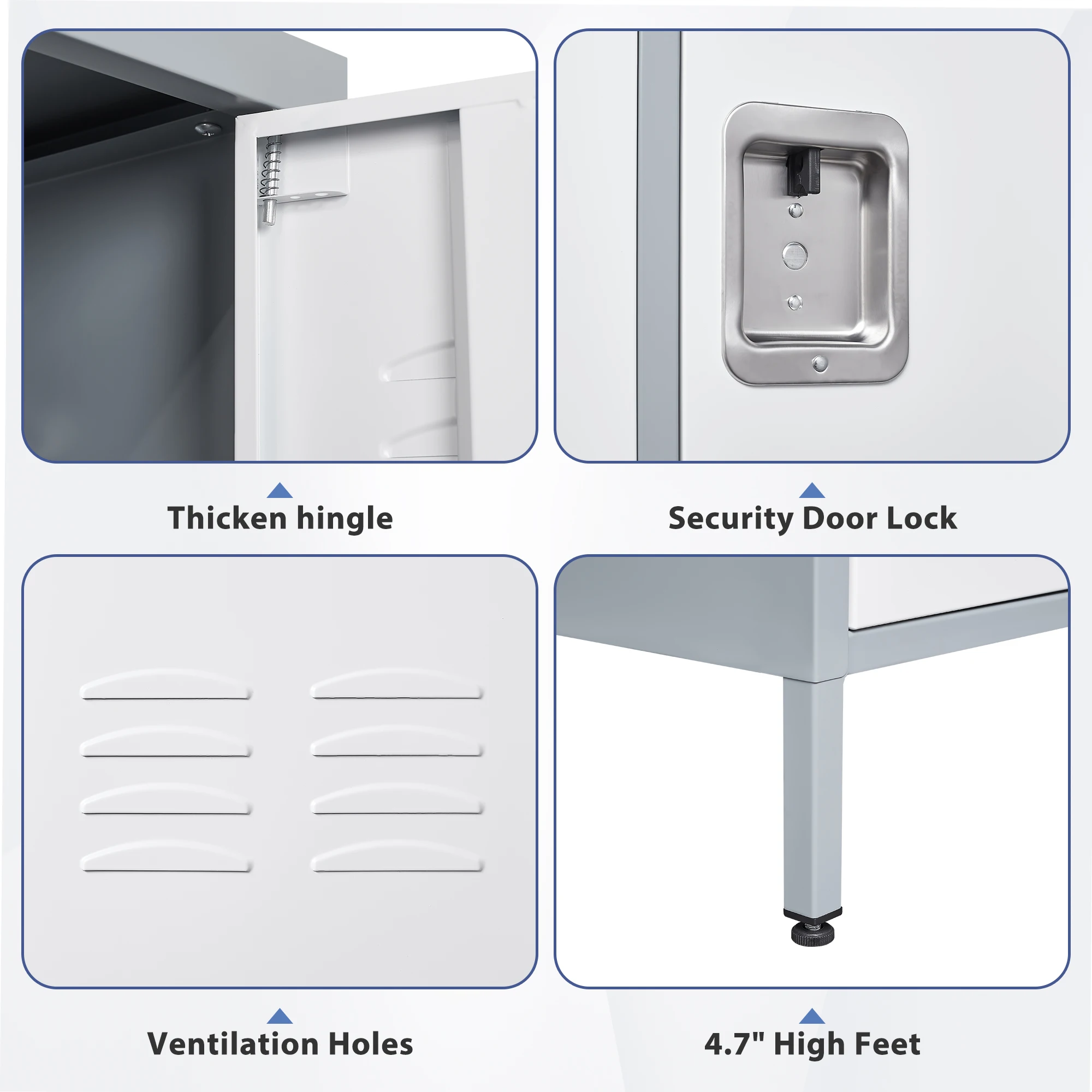 Metal Furniture Modern School Locker Metal Cabinet Locker Storage Unit ...