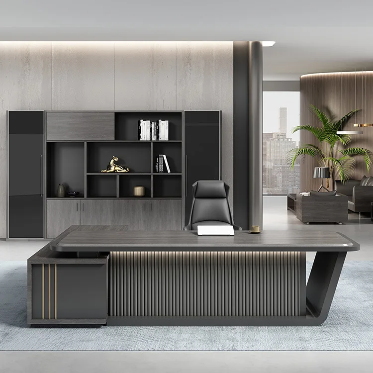 Office Furniture L Shape MDF - Comfortable Modern Desk