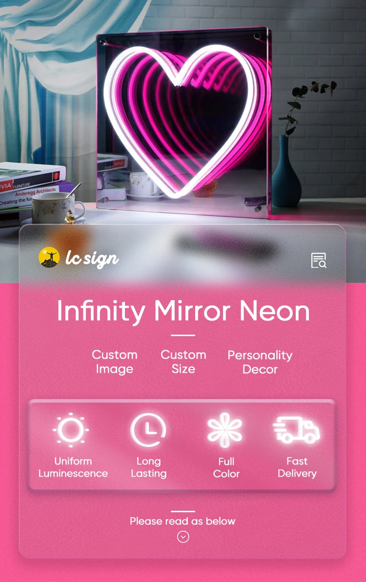 Multicolor Infinity Mirror Letter Sign Art Led Infinity Mirror Letter ...