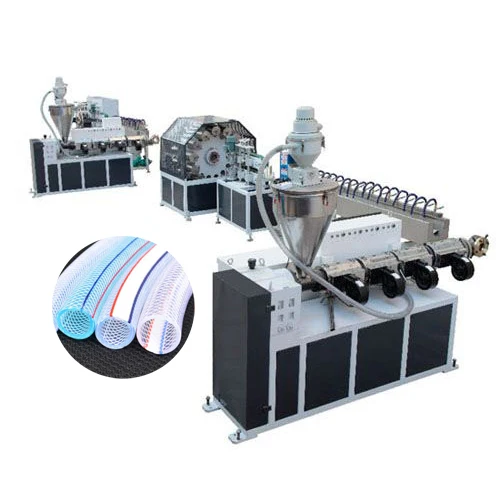 Pvc Plastic Garden Reinforced Fiber Soft Hose Pipe Extruder Machine ...