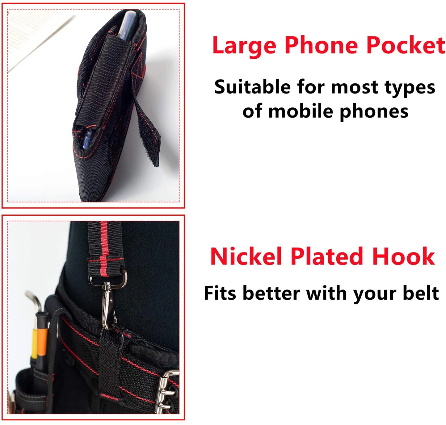 3 Point Padded Tool Belt Suspenders Heavy Duty Work Suspenders With 3 Strong Hooks - Buy Work ...