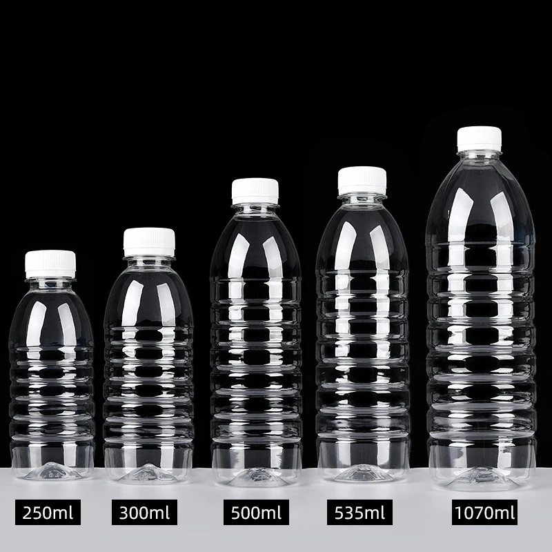 Wholesale Pet Clear Transparent Liquor Bulk 500ml 250ml 300ml 1000ml Plastic Empty Mineral Water ...