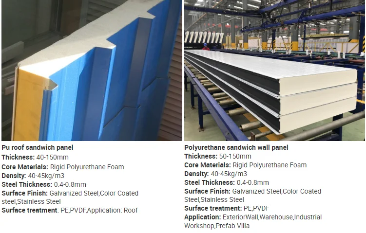 Seamless Wall Panels Pu Polyurethane Foam Sandwich Panels And Exterior ...