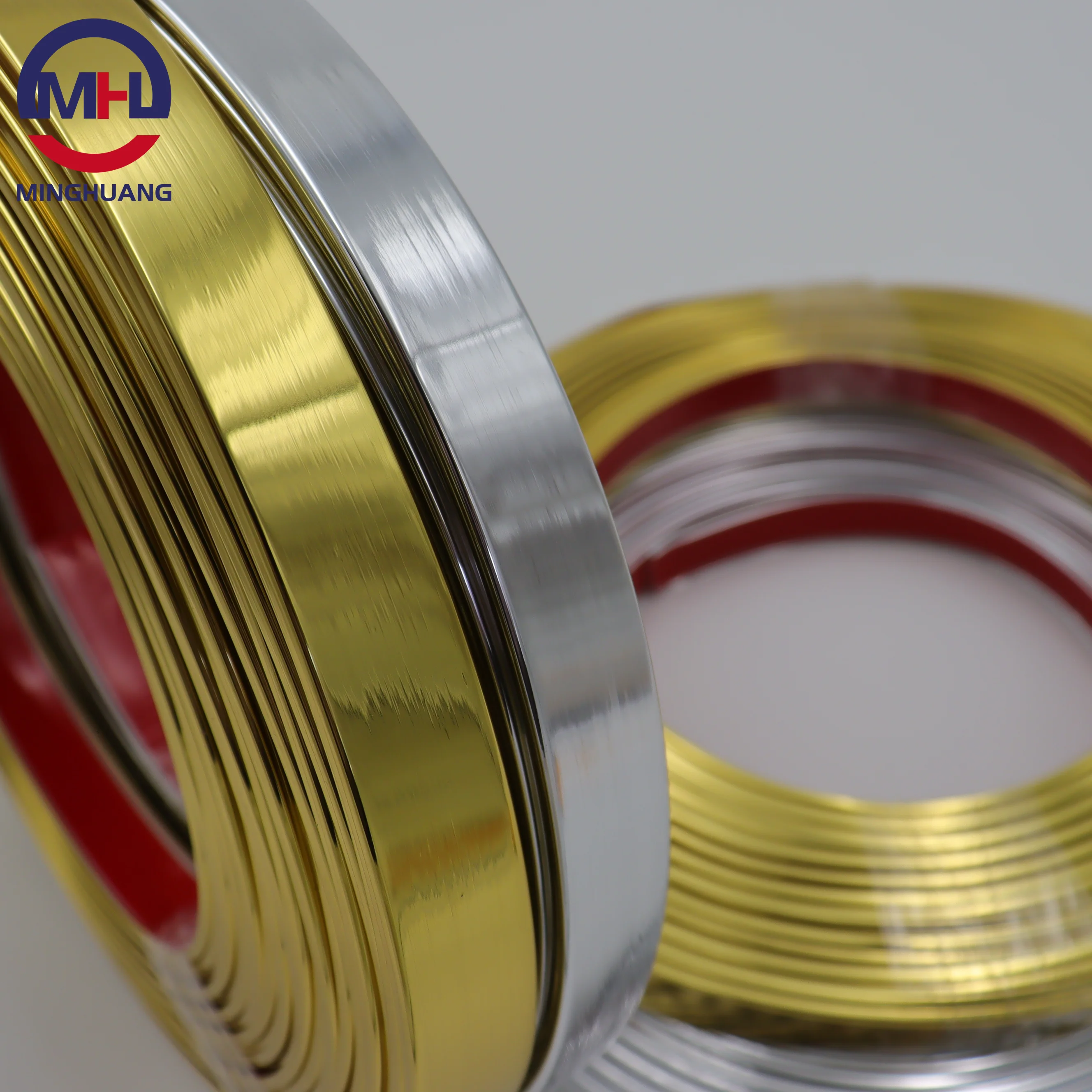 Mh Furniture Decorative Gold Strip Pvc Edge Banding Furnitures Gold Pvc ...