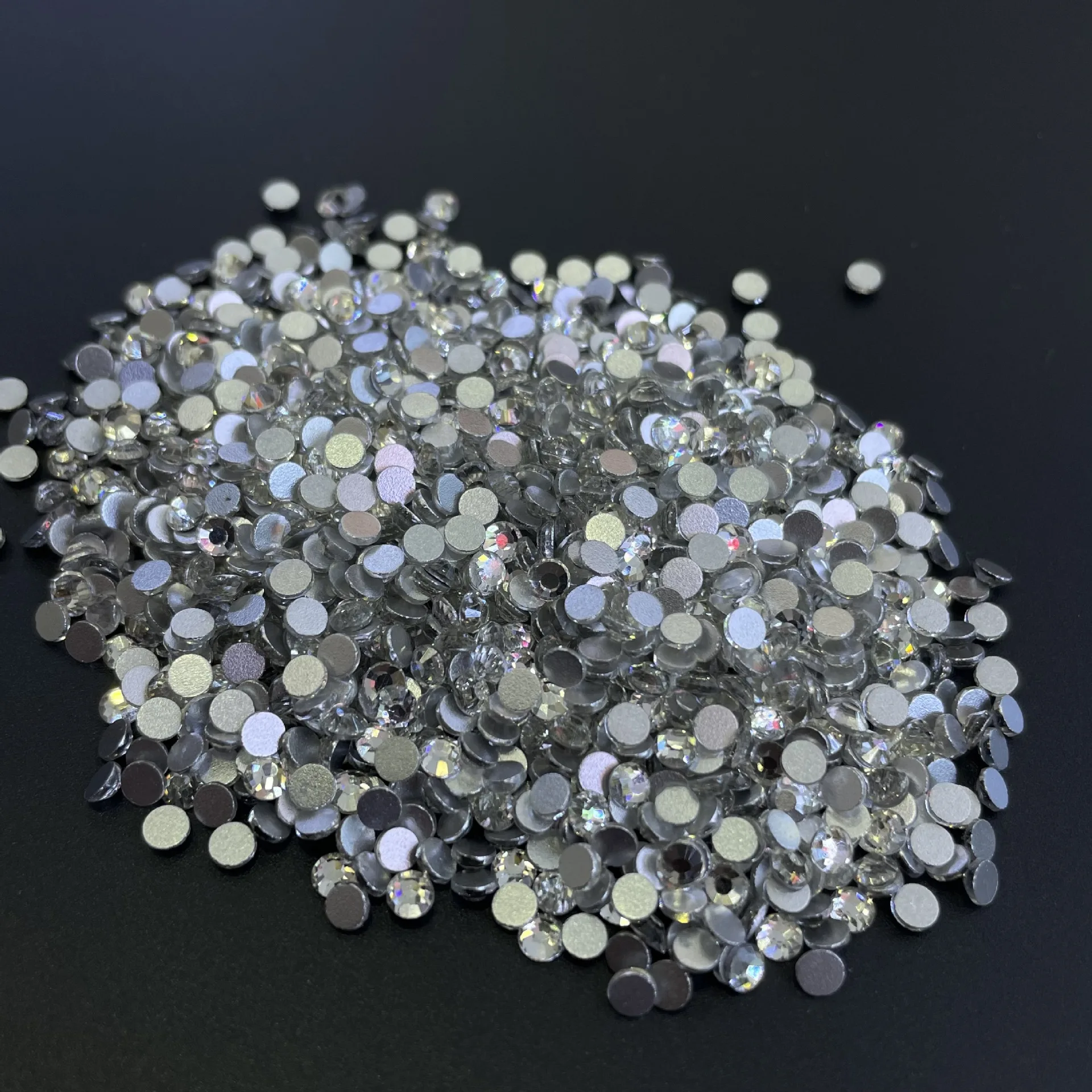 Mermaid Tears Glass Rhinestone Nail Art Half Pearl Pearl Flat Back ...