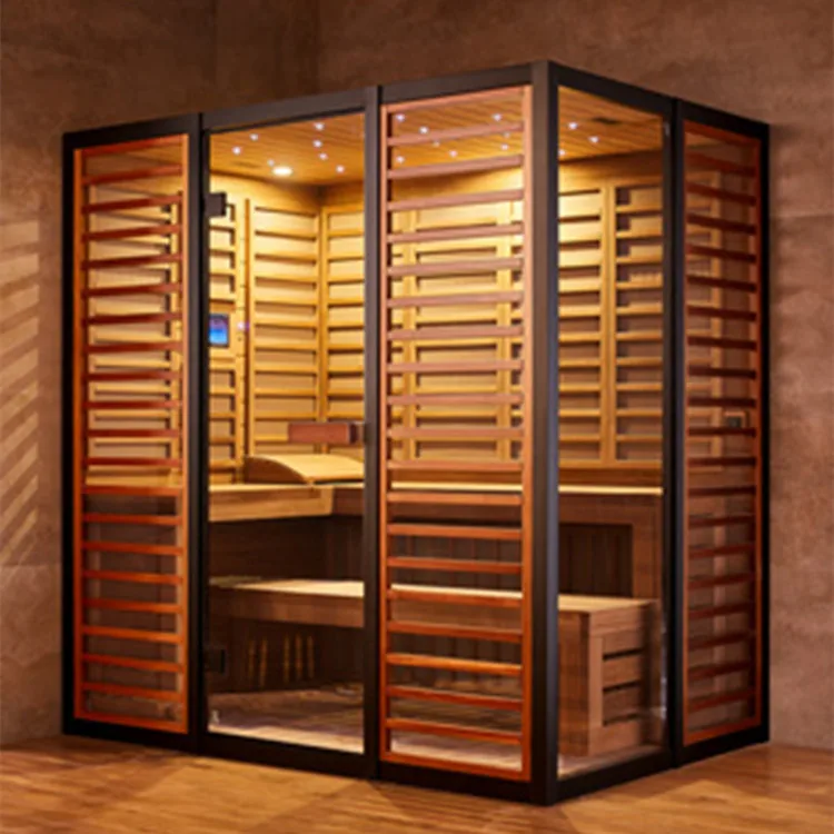 Low Emf Carbon Panel Heaters Modern Design Infrared Sauna Room 4 Person ...