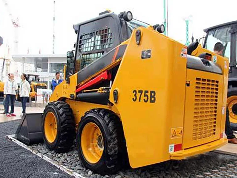 Brand New 375B Mini Front Loader Small Skid Steer Loader With Trencher ...