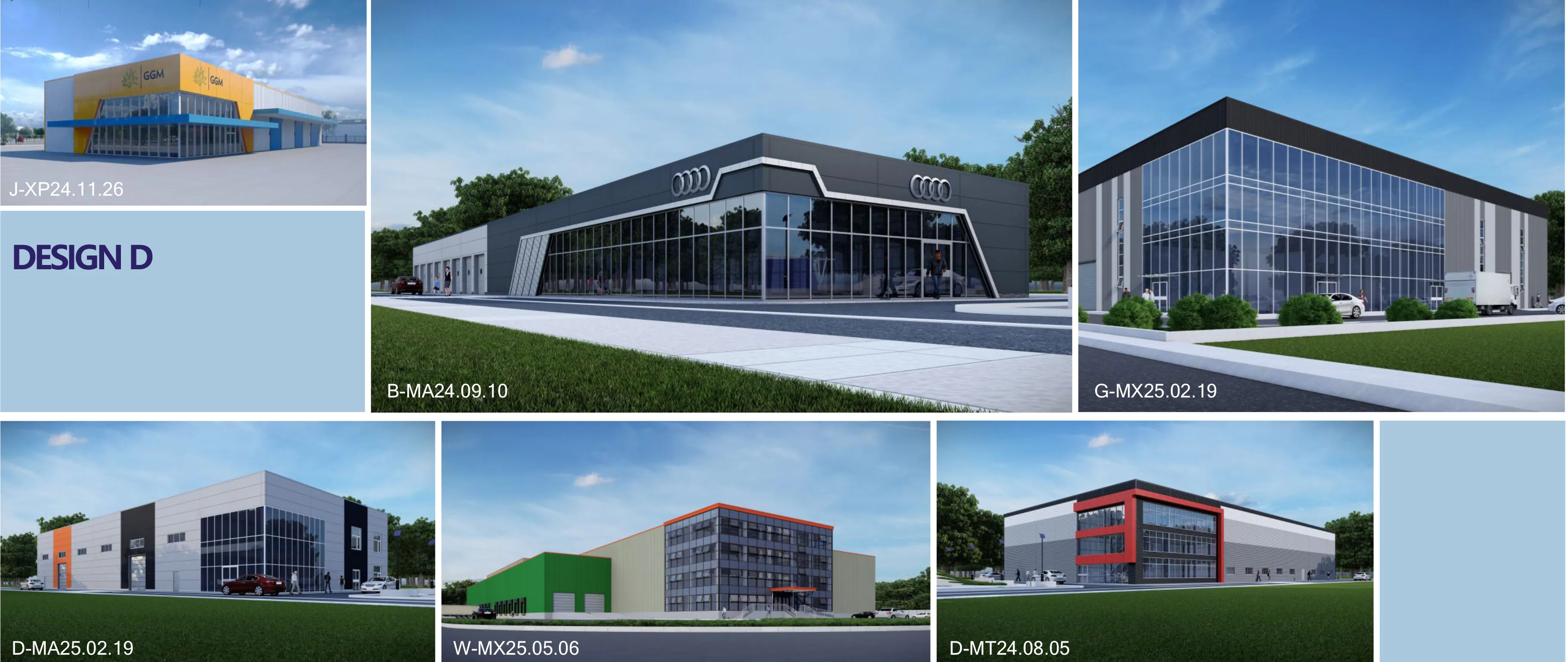 Modern Steel Structure Office Building Prefabricated Commercial Steel ...