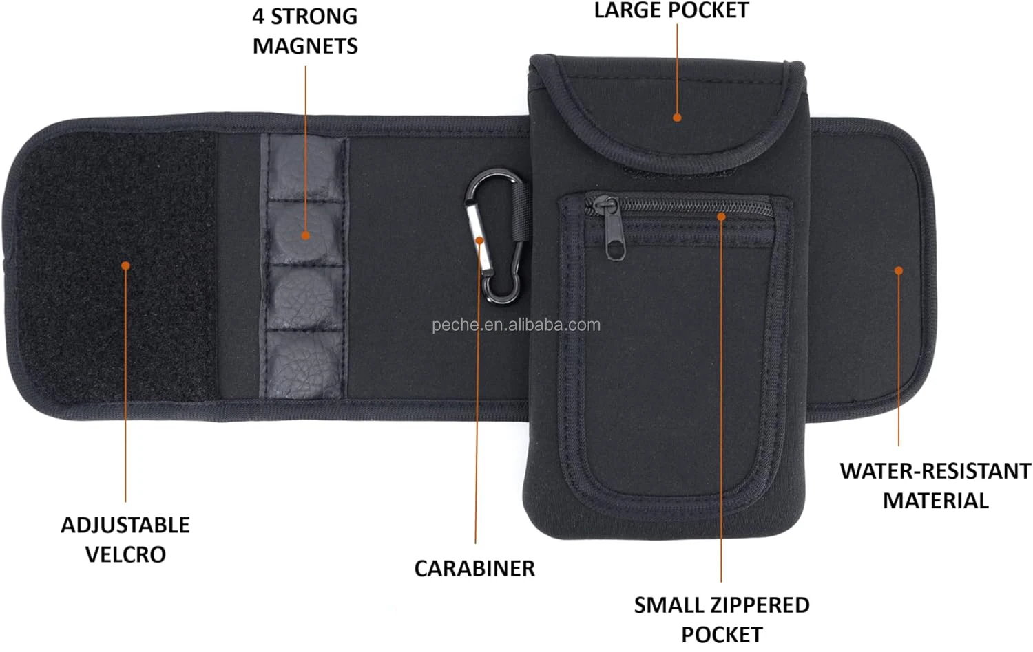 Custom Magnetic Water Bottle Sleeve Pouch Magnet Cup Cover with Pocket ...