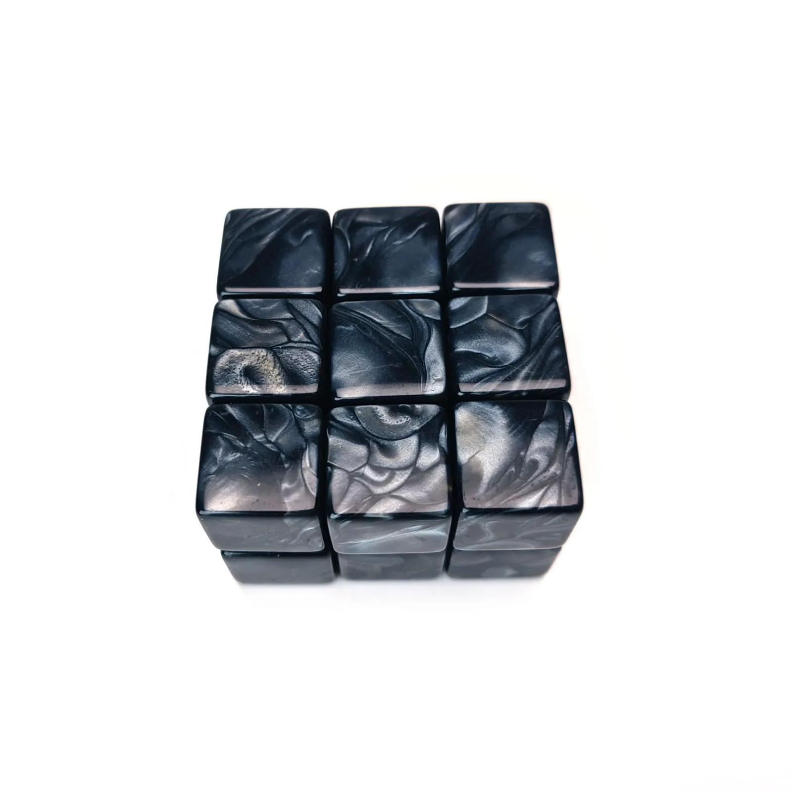 Hot Sell Plastic 6 Sides Acrylic Blank Cubes Dice Pearl Custom 16mm