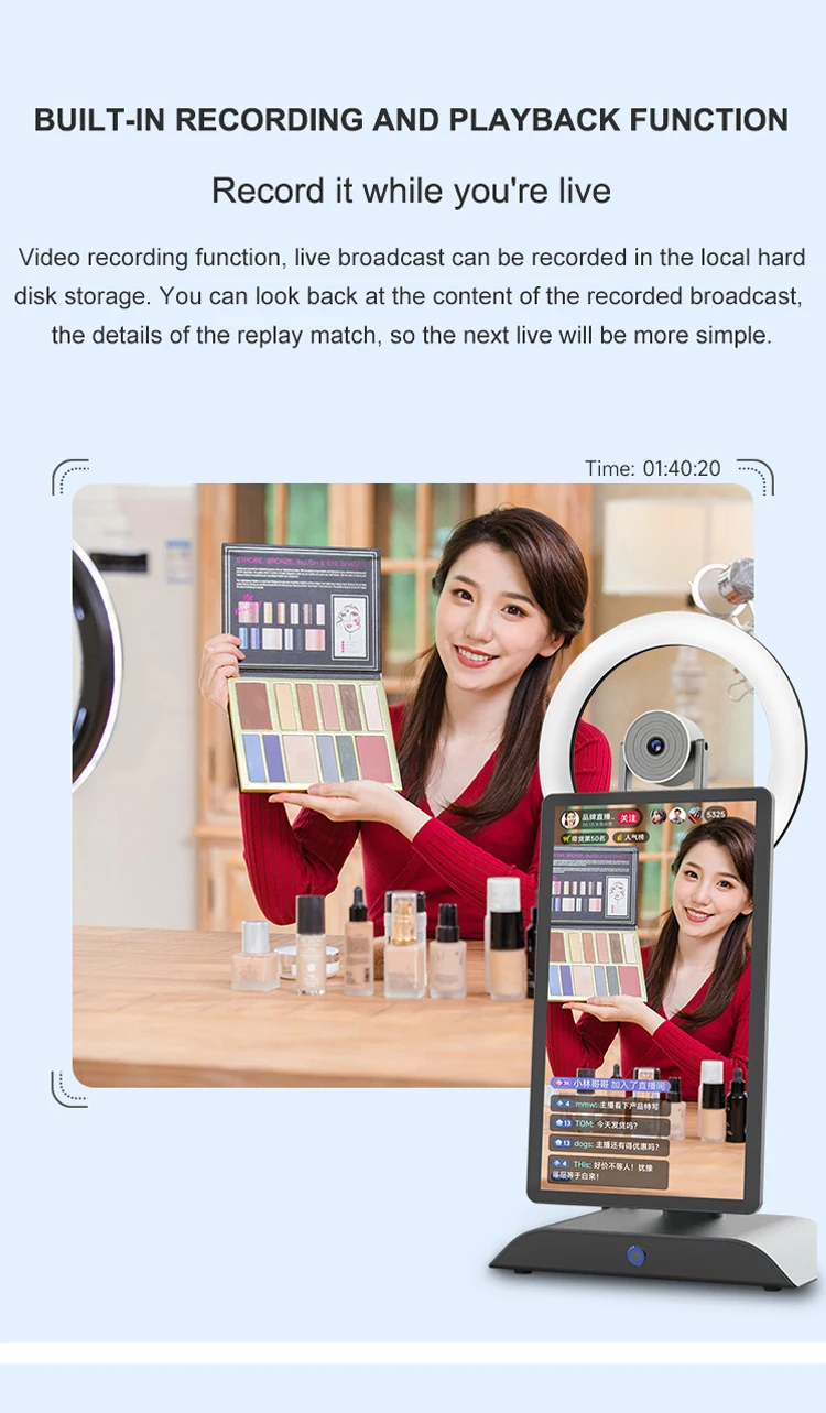 Professional Live Streaming Broadcast Equipment - 15.6 Inch Screen