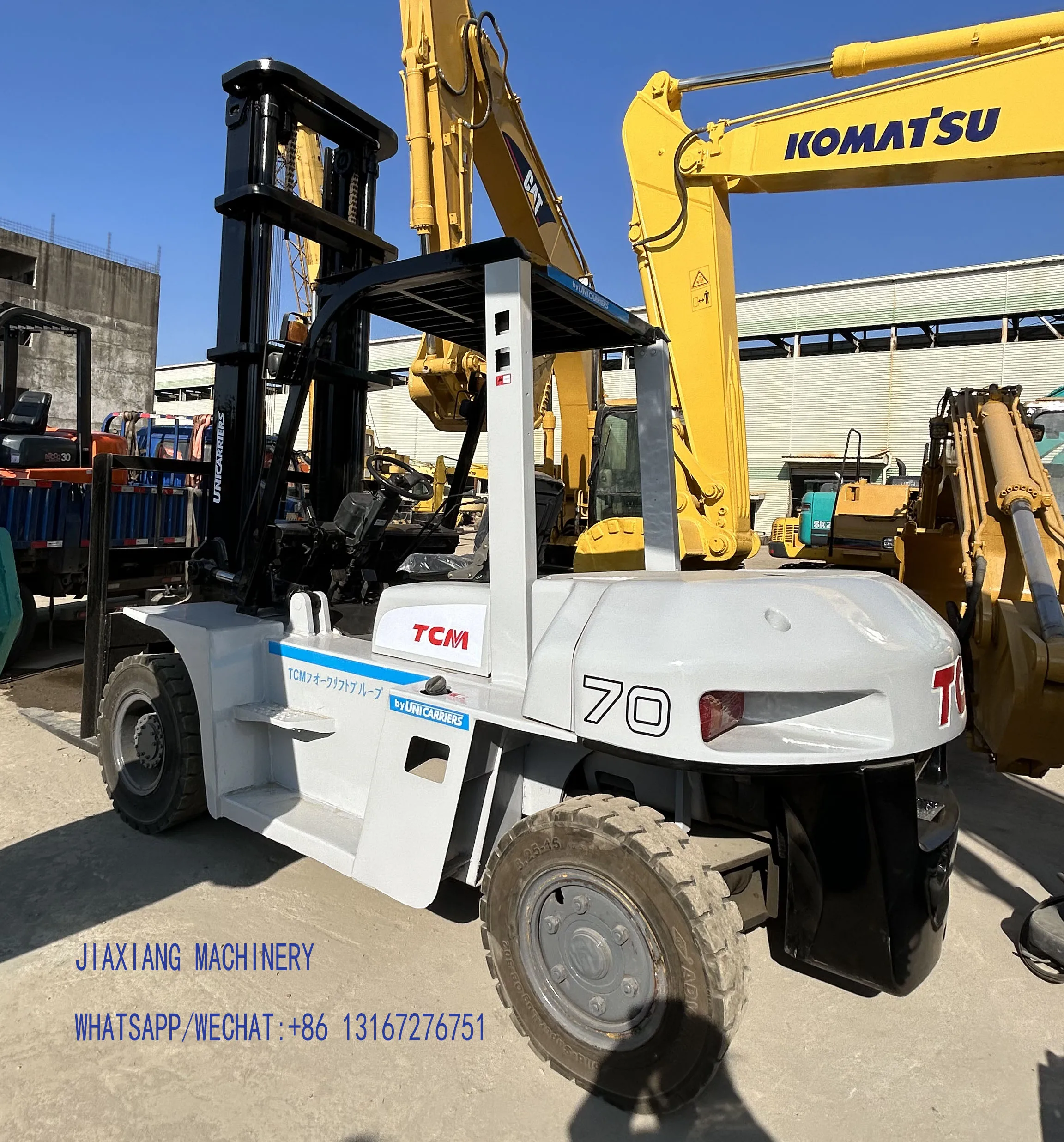 Japan Original Used tcm 7 Ton Forklift TCM FD70z8 Diesel Forklift for ...