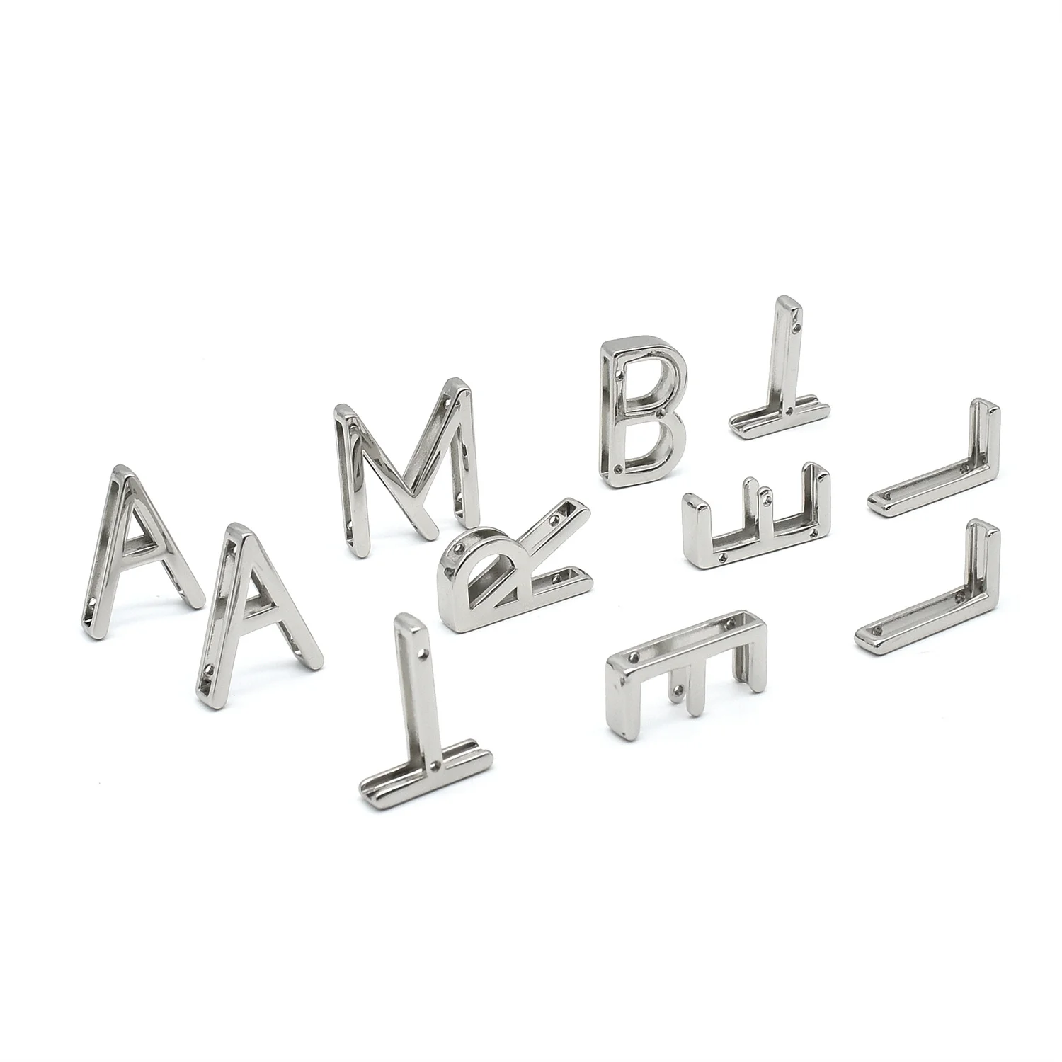 3d Small Metal Letters Alloy Alphabet Stamps Beads Letter Label Channel ...