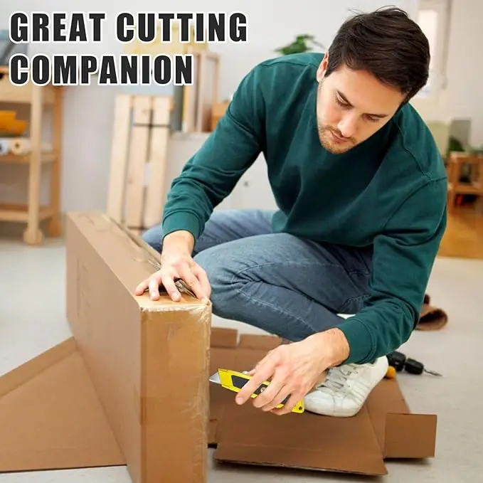 4-pack Box Cutter Utility Knife Heavy Duty Aluminum Shell Retractable ...