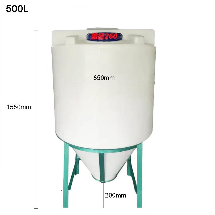200L SUS304 Rotational Plastic Stirred Tank Mixer Machine with Agitator ...
