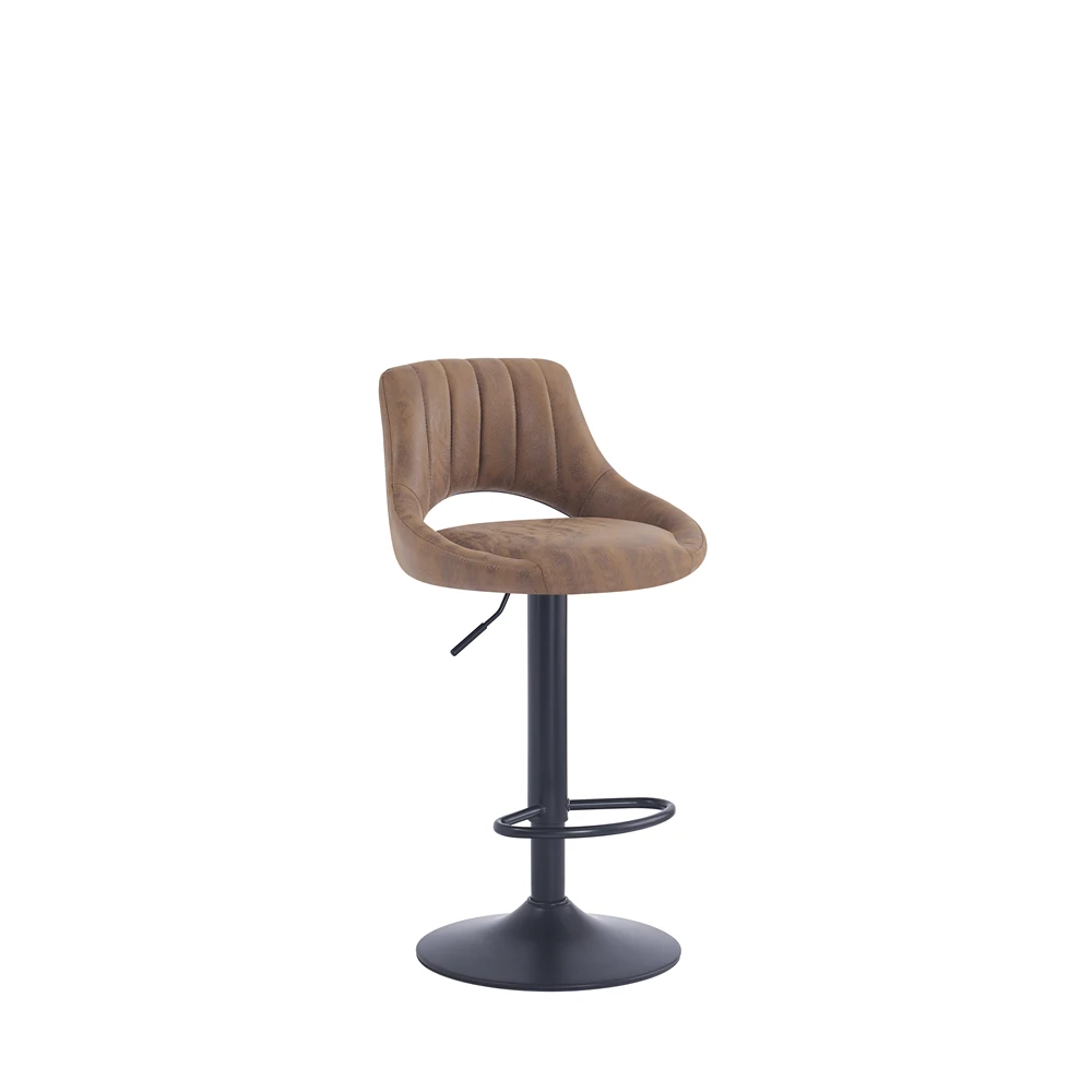 Blue Velvet Restaurant Bar Chair Metal Cover High Bar Stool Modern Nave ...
