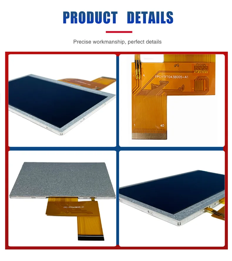 4.3英寸tft显示器lcd 480(rgb) X272 St7282驱动ic宽视tft Lcd模块 - Buy Tft Lcd,4.3英寸tft液晶模块,Tft液晶显示器 Product ...