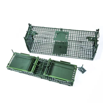 Collapsible Guillotine Two-door Live Animal Cat Cage Trap Pest Control ...
