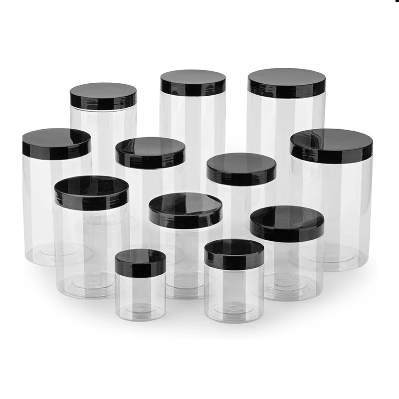 8 Oz Small Empty Clear Body Scrub Jars With Gold Lids - Oem/odm