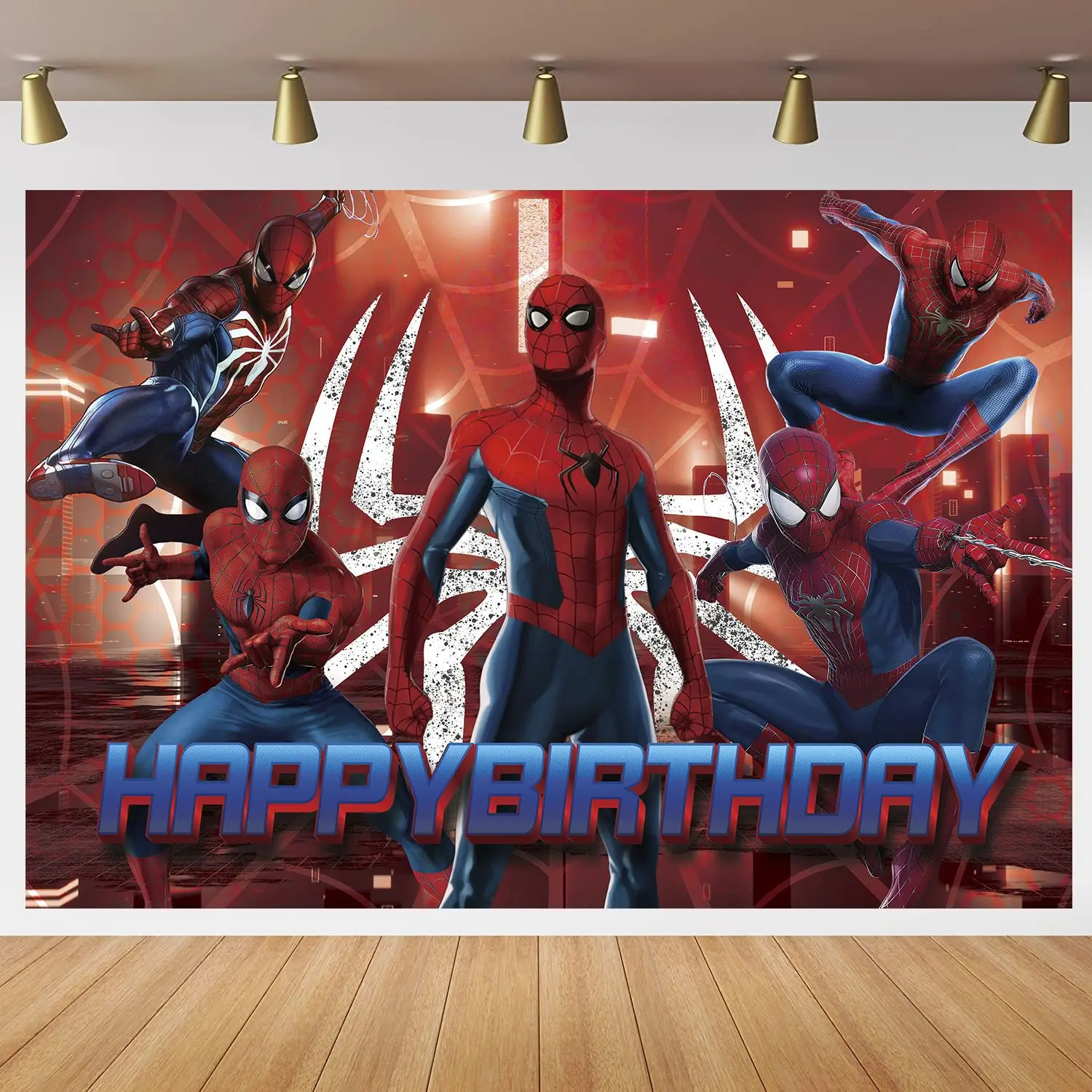 Spiderman Themed Photography Backdrops for Kids’ Birthday Party