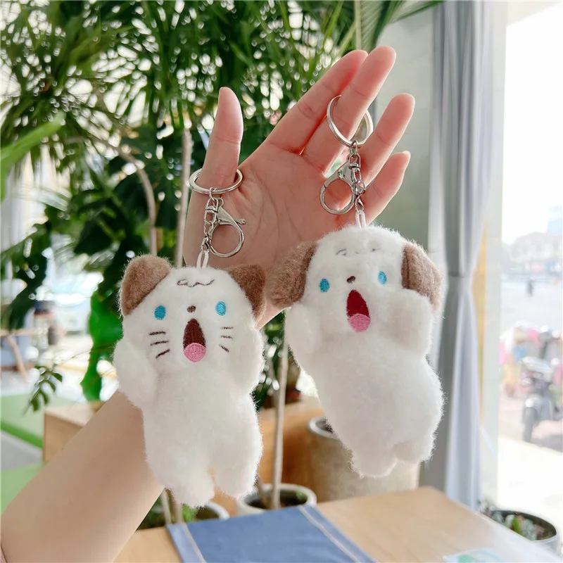 Cute Refueling Rabbit Small Pendant Plush Flurry Dog Rabbit Doll ...