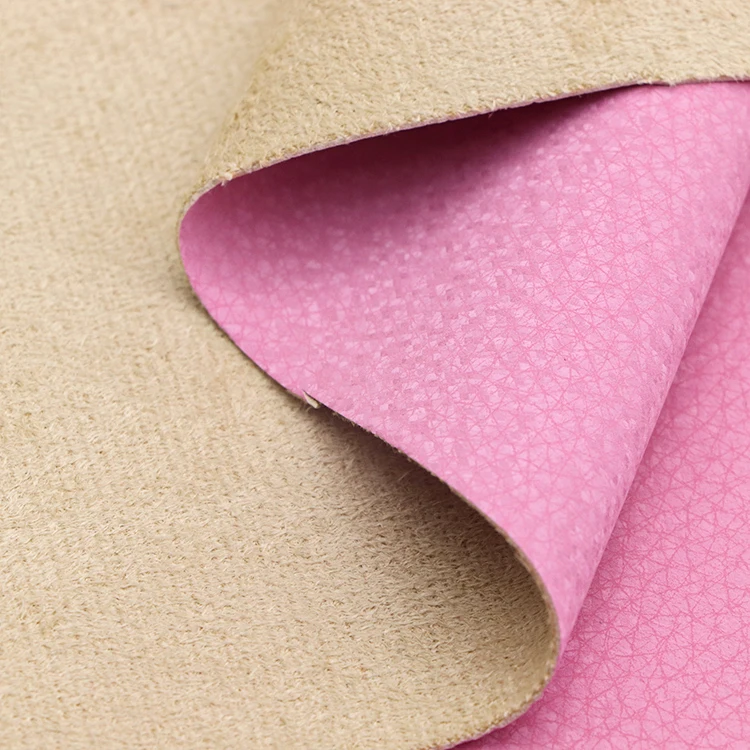 Shiny Mirror pink Elastic Leather Fabric Dreamy Pearly Pu Leather ...