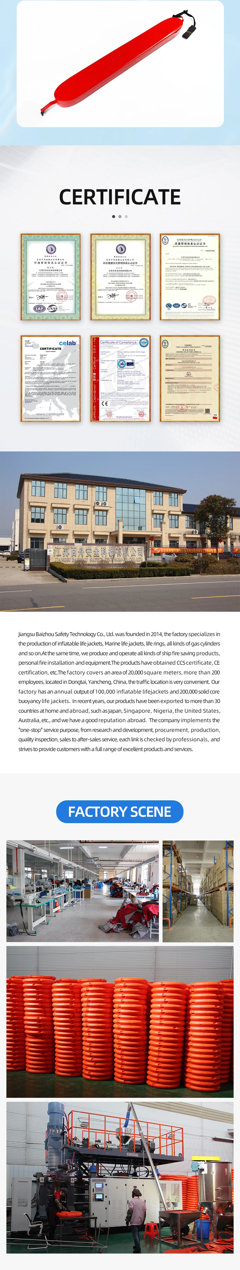 Manufacture Water Rescue Lifesaving Nbr Lifesaving Buoy Life Guard ...