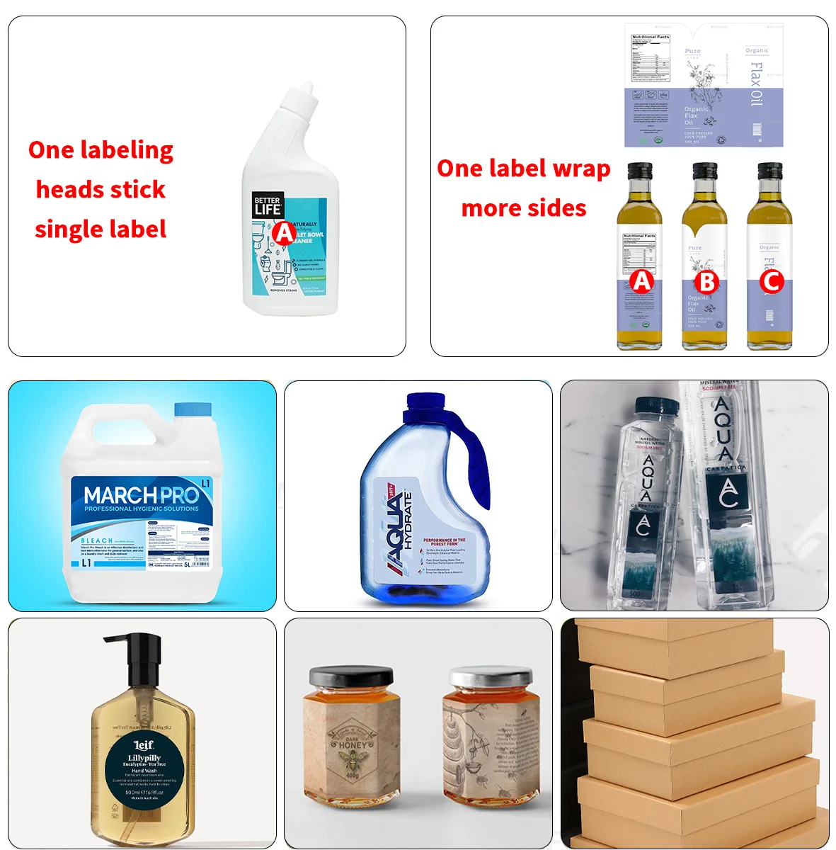 Ym610 Automatic 5 Gallon Round Paint Barrel Labeler Square Buckets Pail ...