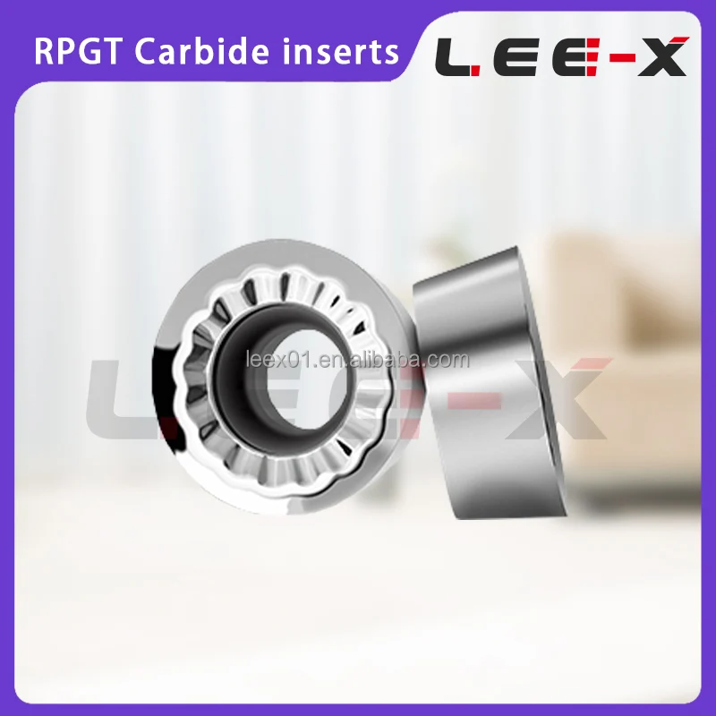 LEE-X RPGT Carbide Inserts RPGT08T2/10T3/1204MO R4 R5 R6 High Gloss ...