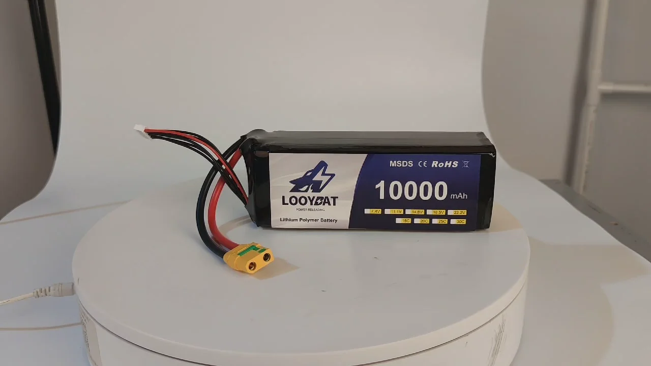 Looybat Factory Direct 10000mah Rechargeable Lithium Drone Lipo Battery ...