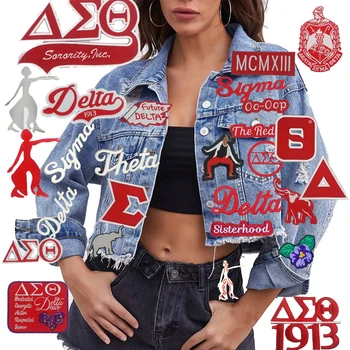 Iron On Greek Red Sorority Designs Patches Custom Dst Fraternity Intl ...