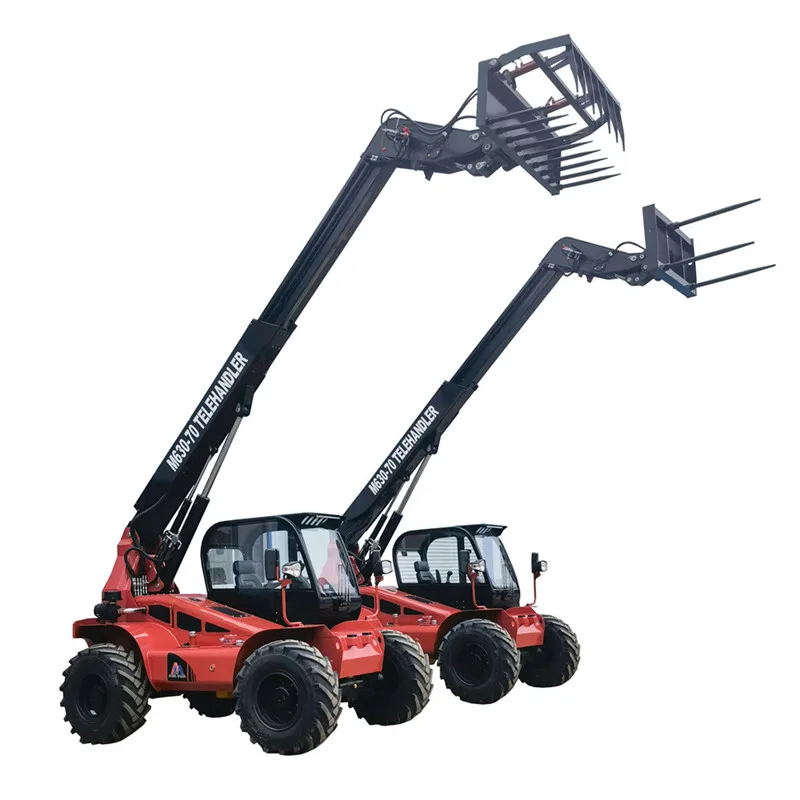 Small Telescopic Boom Lift Forklift Loader 7M Telescopic Boom Manitou ...