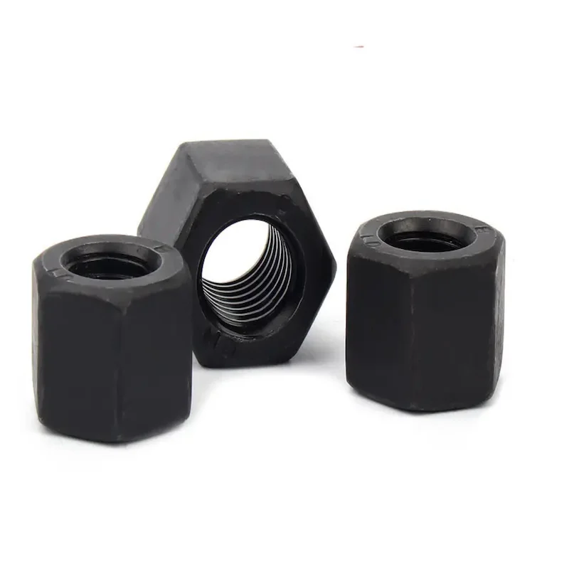 M20 Black High Strength Hexagonal Thick Nuts Gb55 Gb56 Grade 8 Long Hex Coupling Nut - Buy ...