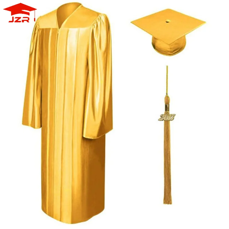Wholesale Graduation Gown Sample School Graduation Gowns 2024 Set With ...