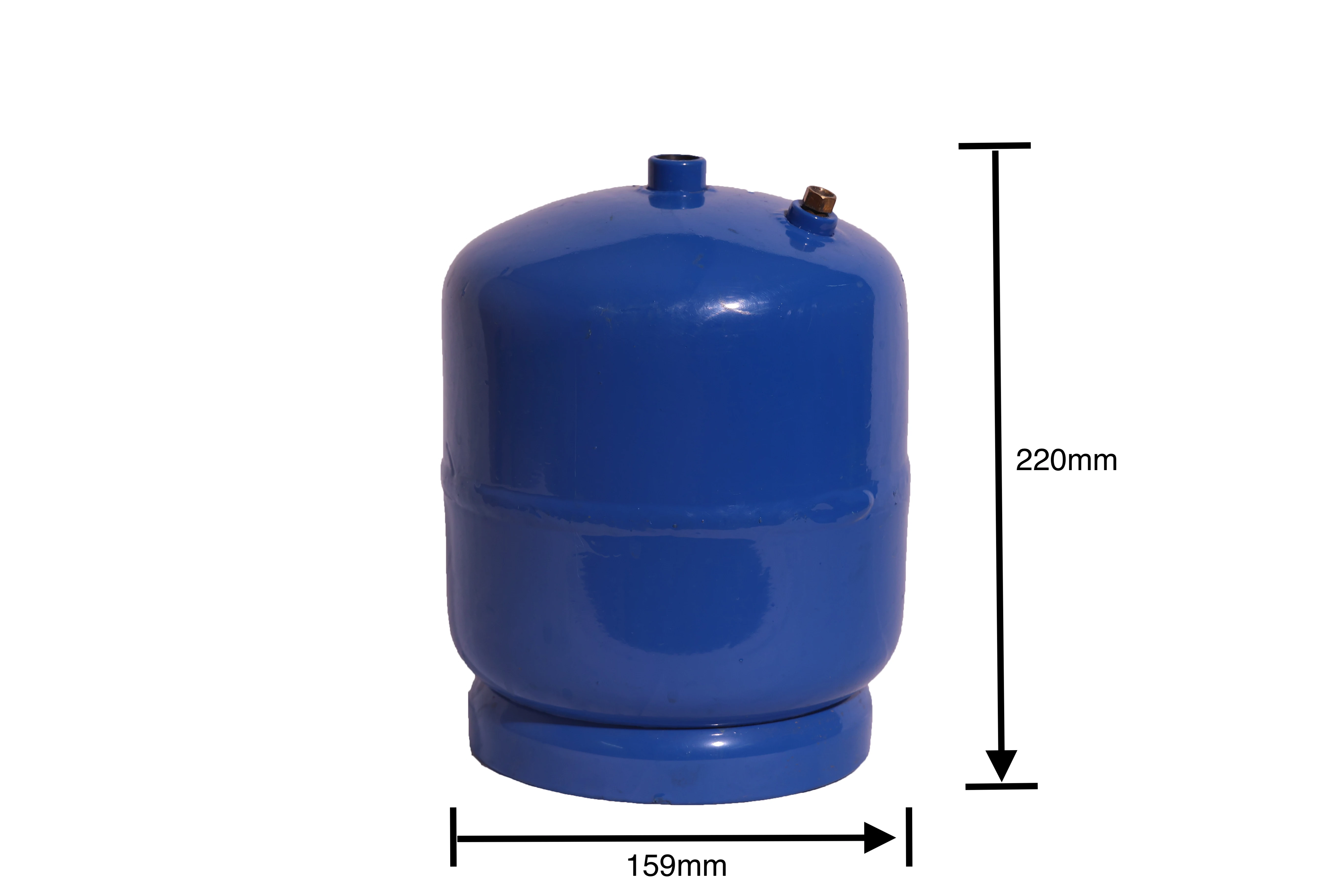 1KG Double Fillet Valve HP295 Steel Gas Cylinder for LPG