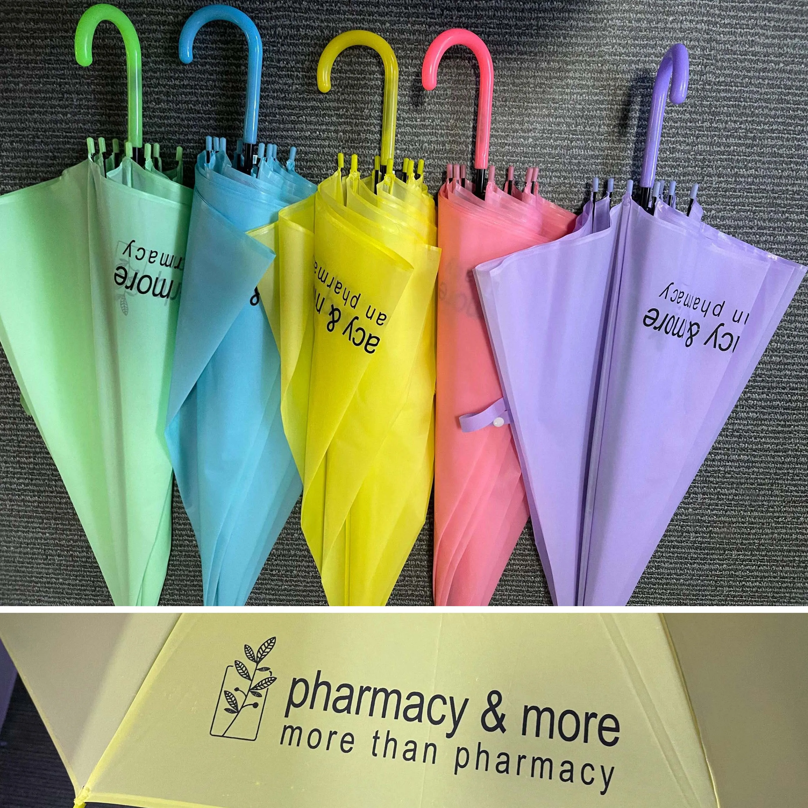 Customizable Transparent Frosted Mini Umbrella With Straight Handle Oem